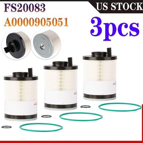 3Sets Fuel Water Separator Filter Replaces A0000905051, FS20083 For ...