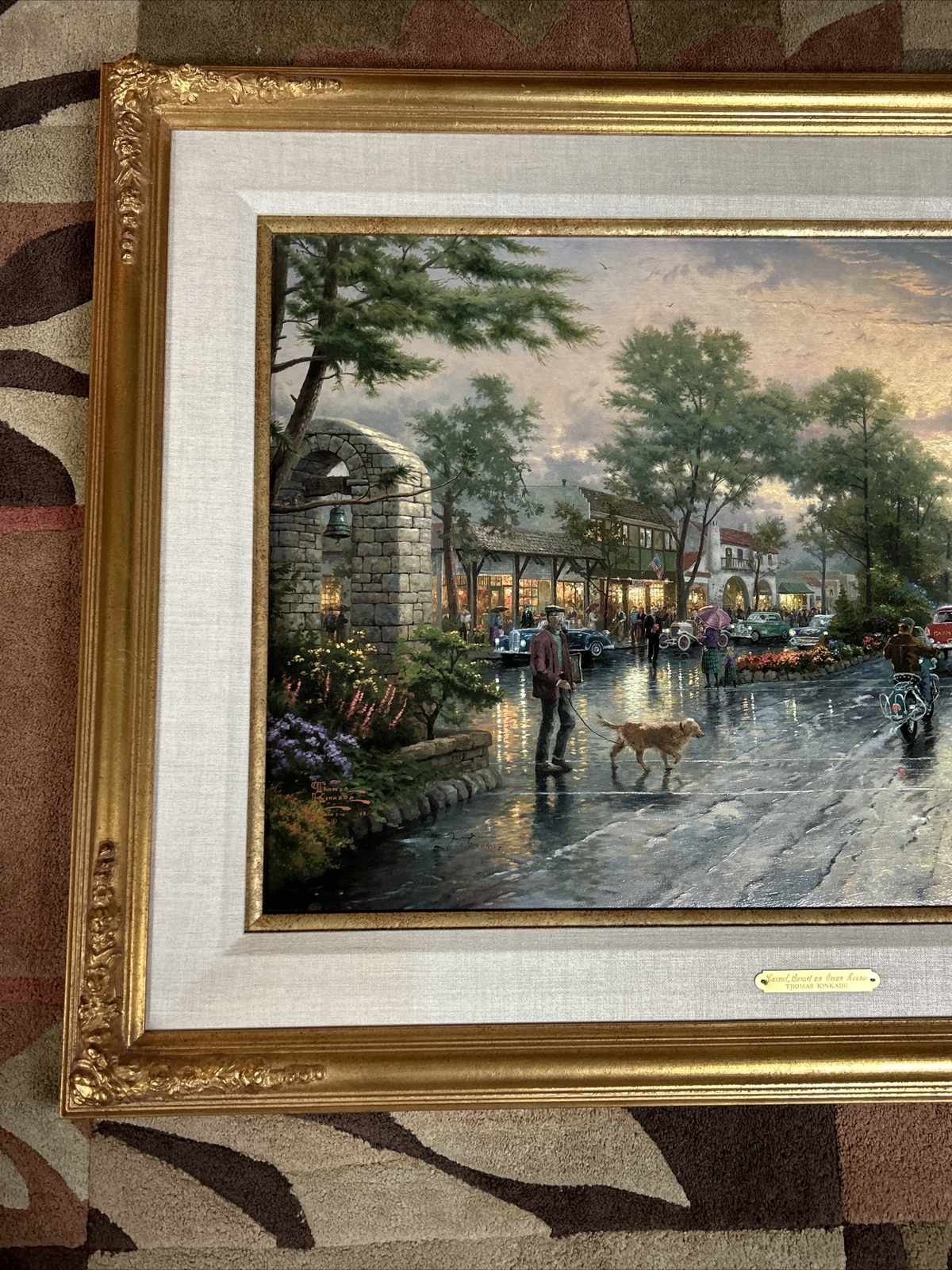 Thomas Kinkade Carmel Sunset on Ocean Avenue Limited Studio Proof 20/ ...