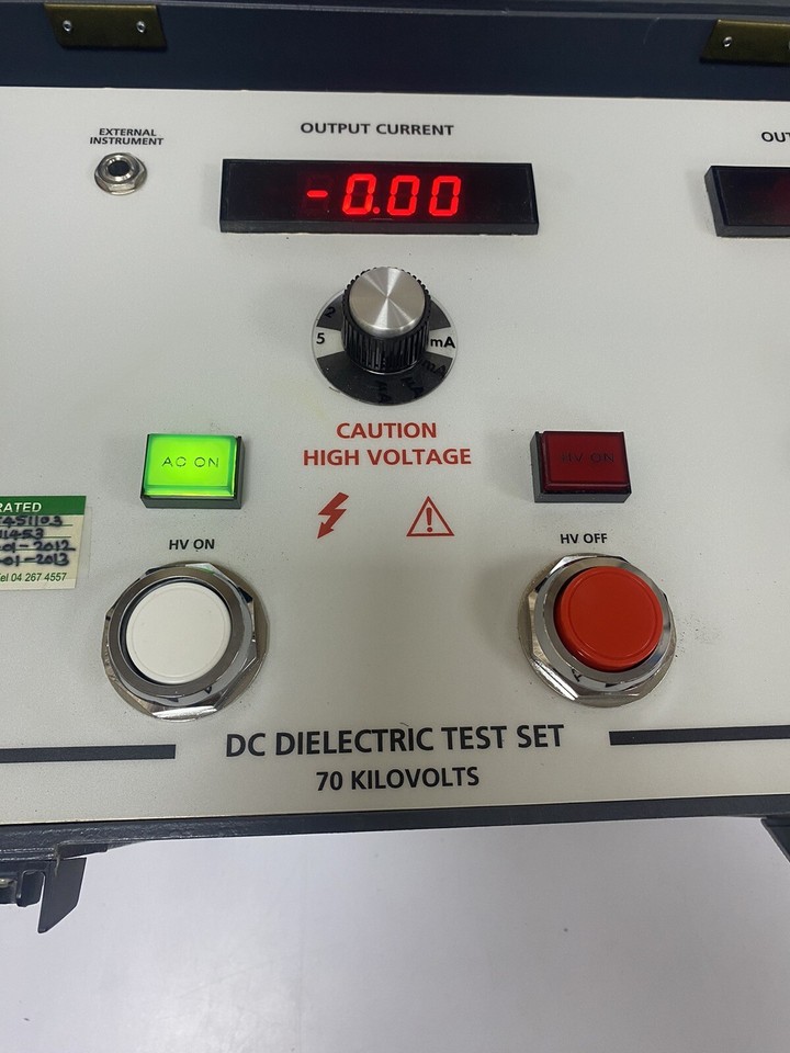 Megger/Biddle Cat No: 220070-47 , 70 KILOVOLTS DC Dielectric Test Set ...