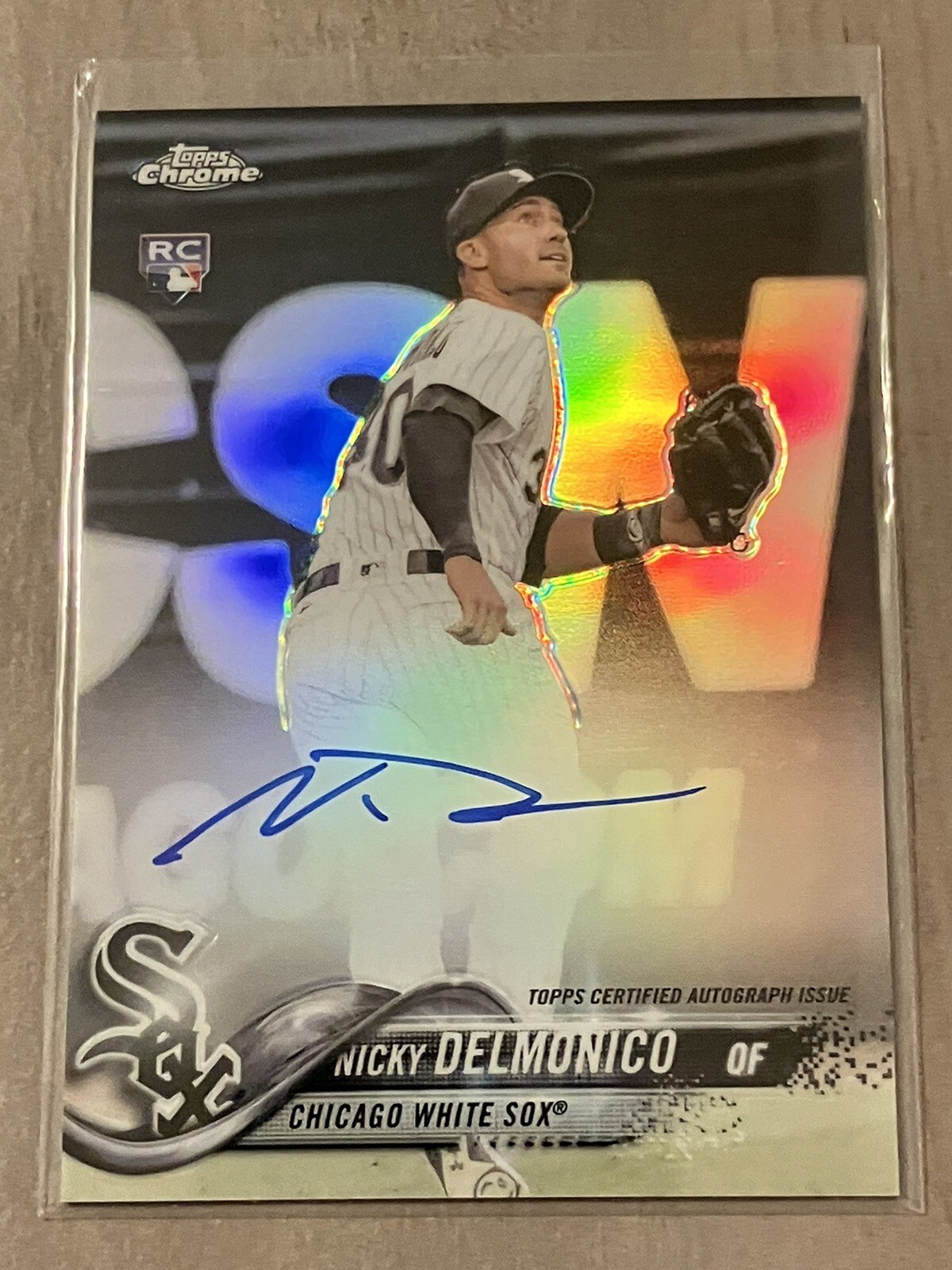 Nicky Delmonico 2018 Topps Chrome Refractor SP AUTOGRAPH Rookie card RC ...
