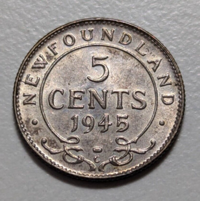 Canada Newfoundland 1945C 5 cents silver coin | eBay