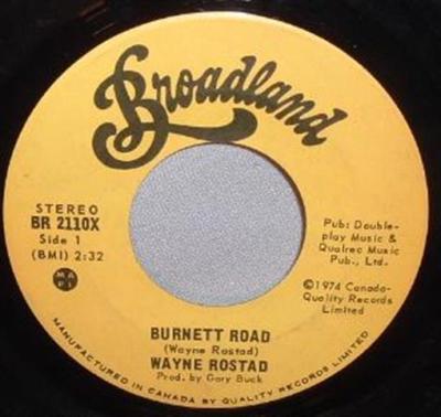 45 7" WAYNE ROSTAD Burnett Road/Highway II CANADA VG+ RARE! | eBay
