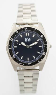 Route 66 Mens Watch Stainless Silver Steel Water Resist 30m Blue ...