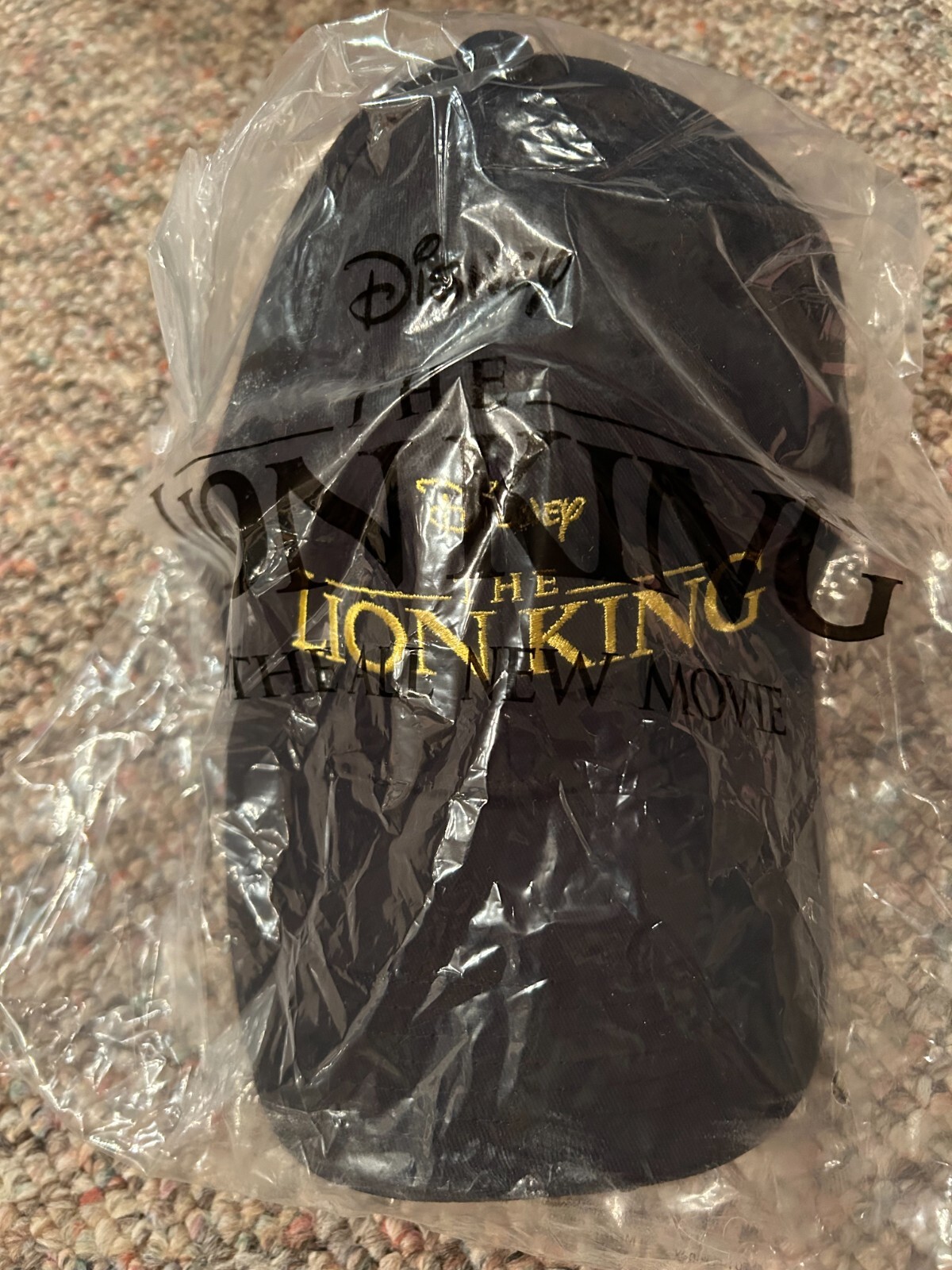 Disney The Lion King Hat Cap Black and Slight Gold, Brand New Movie ...