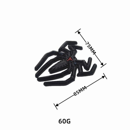 Metal Spider Emblems Black Widow Edition Car Badge 3D Decal Chrome ...