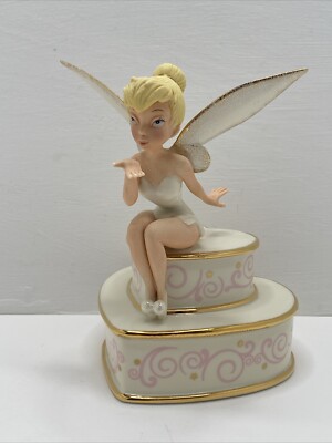 Lenox- Disney- Tinkerbell - Fairy Kisses Heart Box- MINT - With COA | eBay