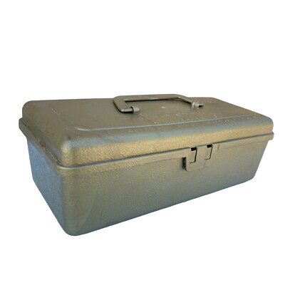 TROPHY Taskmaster Tackle Box Gold Made in USA Vintage Fishing | eBay