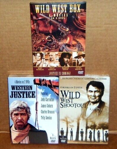 3 Western DVD Box Sets - Wild West Shoot Out - Western Justice - Wild ...