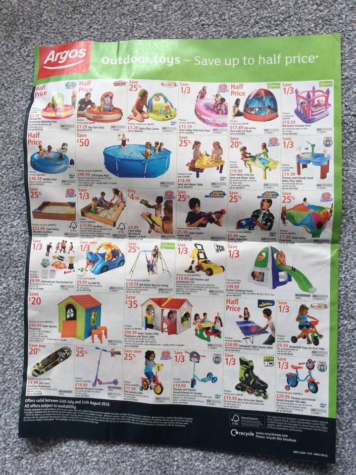ARGOS PAPER CATALOGUE 2010. | eBay UK
