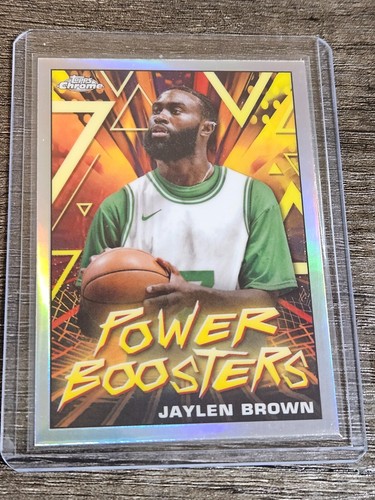 2023-24 Topps Chrome - Power Boosters #PB-9 Jaylen Brown | eBay
