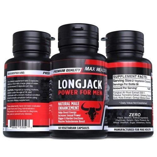 Natural Enhancer Stamina Male Enhancement LongJack Power Booster ...