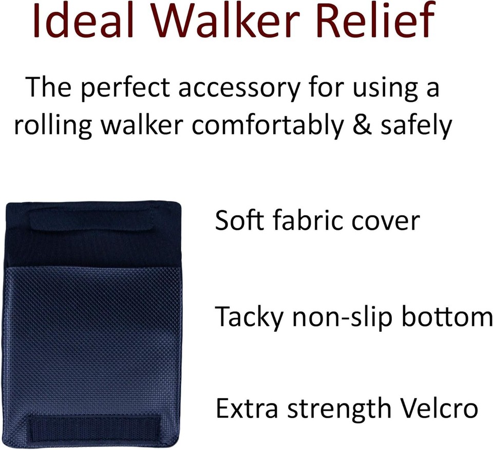 Rollator Walker Handle Cushions – Padded Hand Grips for Seniors – Fits ...