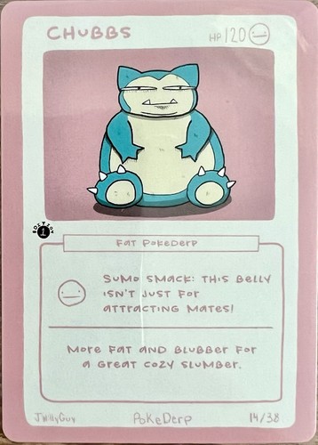 Pokederp Chubbs 14/38 - Snorlax Pokemon Fan Art Derpy Card Set 2 | eBay