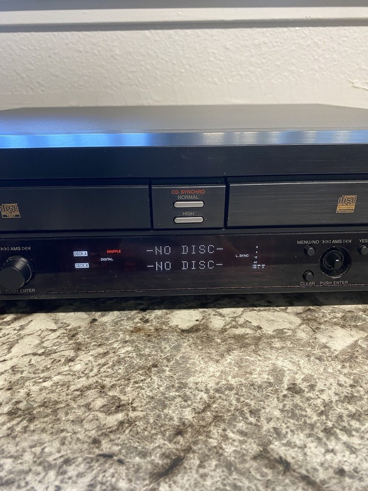 Sony Compact Disc CD CD-R CD-RW Recorder Duplicator Player RCD-W10 ...