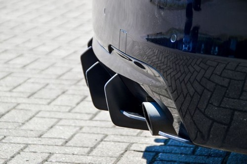 Performance Rear Bumper diffuser addon with ribs /fins For BMW 5 F10 ...
