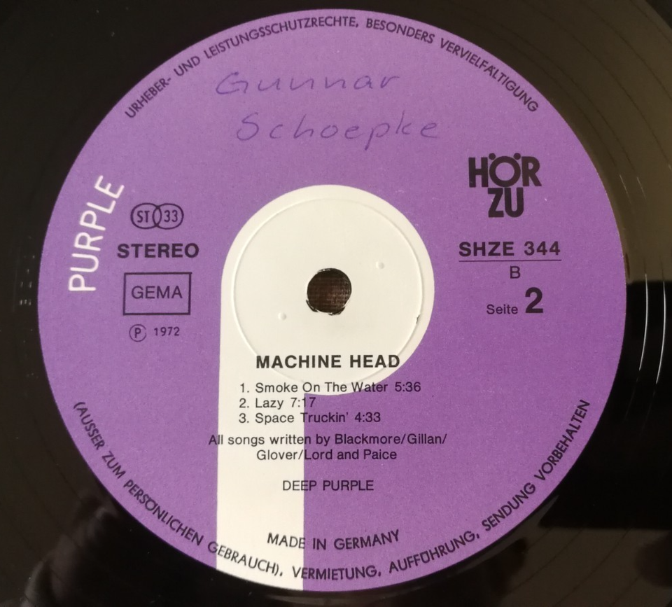 DEEP PURPLE - MACHINE HEAD - 12" LP ALBUM VINILE 33 RPM DISCO ANNI 70 ...