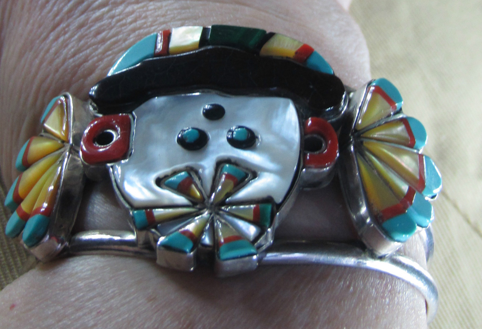 Navajo Patsy Spencer Bracelet Ring Pin-Pend Set Mosaic Inlay Eototo ...