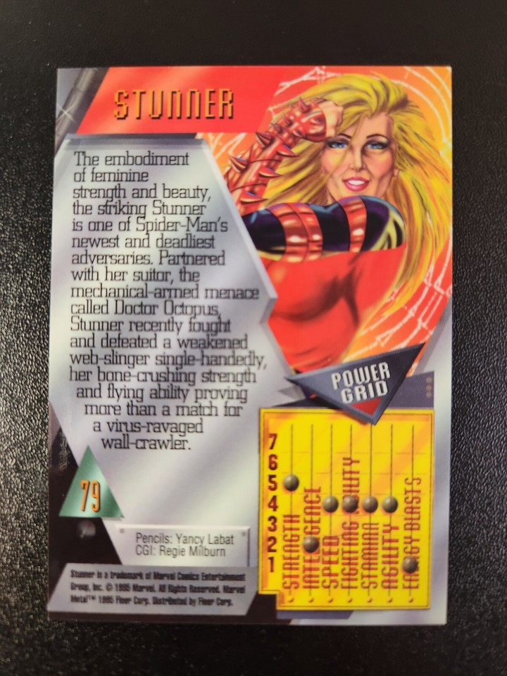 1995 Fleer Marvel Metal Stunner #79 Base Card | eBay