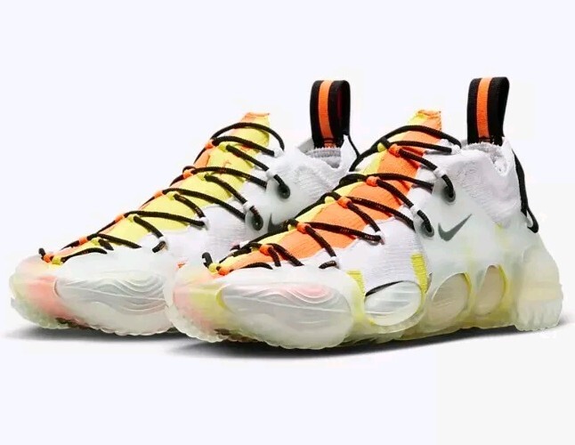 Size 6XS - Nike ISPA Link Axis Total Orange Sonic Yellow (M 3-4, W 4.5 ...