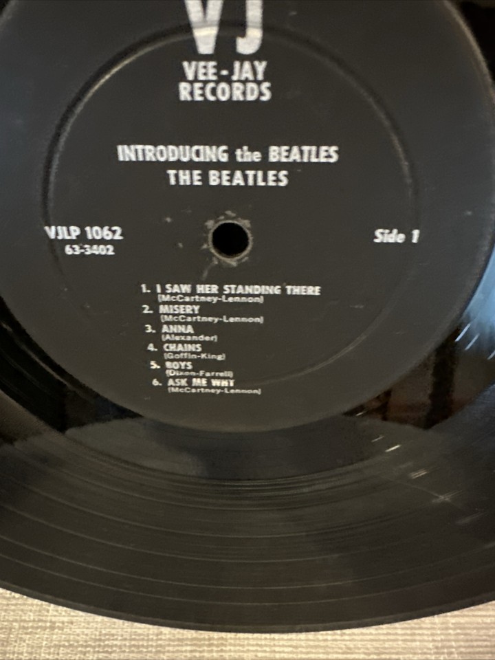 Introducing The Beatles – Vee Jay VJLP 1062 – 1964 Mono Black Labels ...