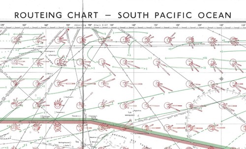 Admiralty 5128(12) Routeing Chart South Pacific Ocean Chart Maritime ...