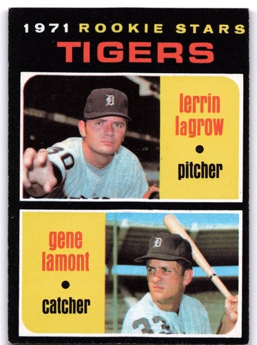1971 Topps Tigers Rookies - Lerrin LaGrow/Gene Lamont Rookie Detroit ...