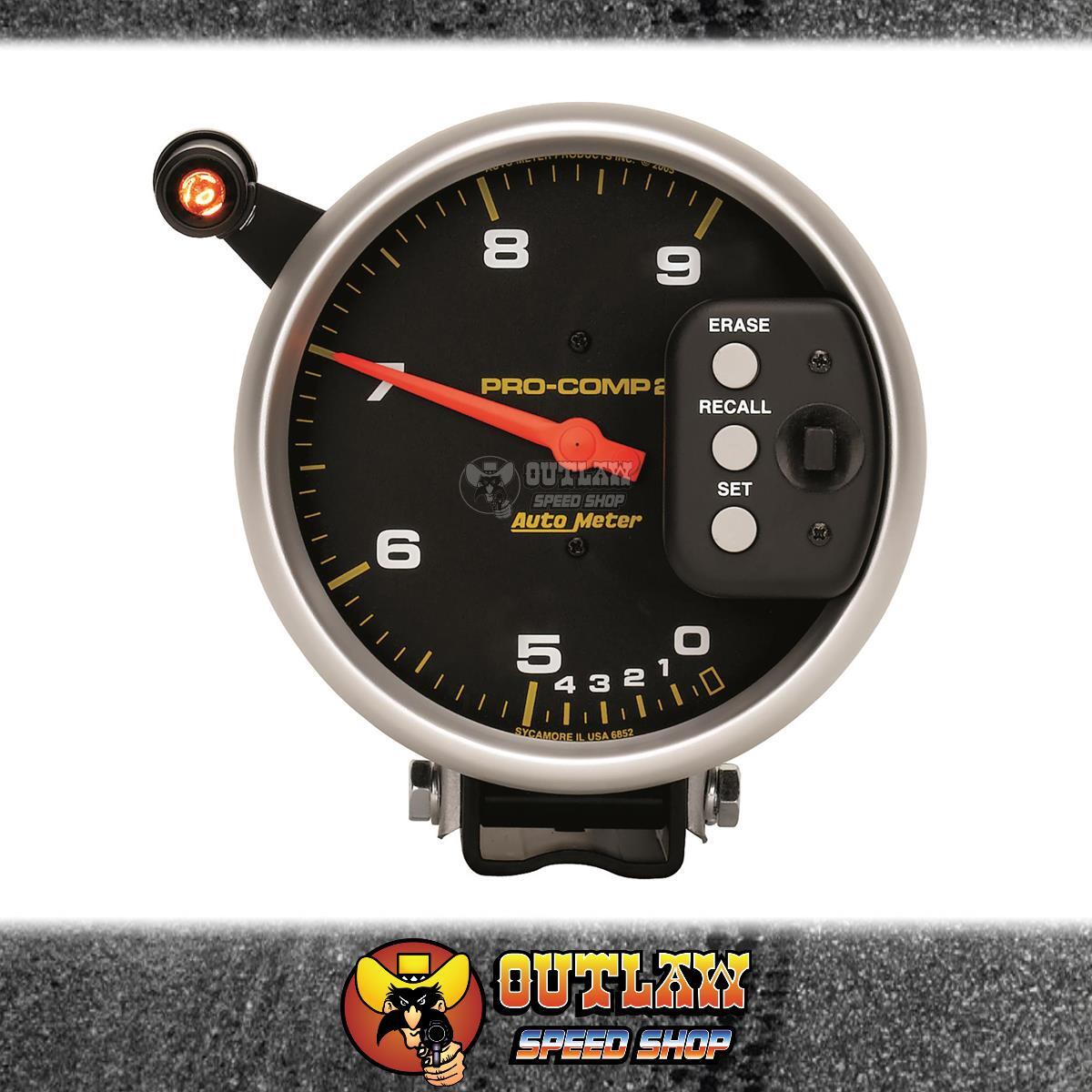 AUTOMETER TACHO PENCIL SHIFT LITE PEDESTAL MOUNT 5" 0-9000 RPM, MEMORY ...