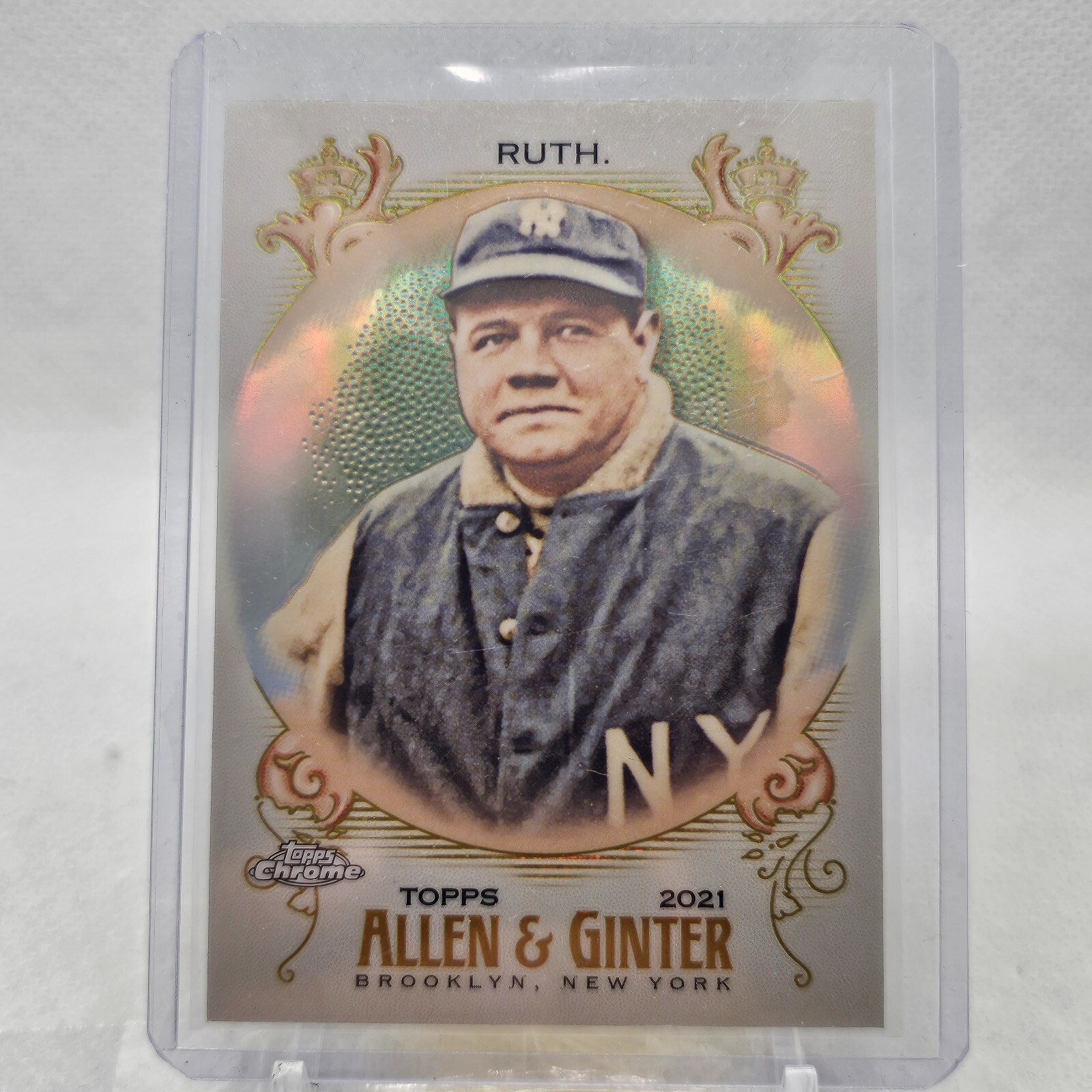 2021 Topps Allen & Ginter Chrome Babe Ruth Chrome Refractor | eBay