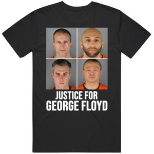 Justice For George Floyd Police Officer Mugshots Black Lives Matter v2 ...