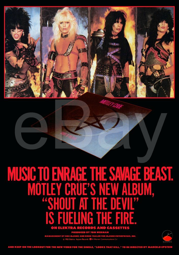 Motley Crue Shout At The Devil Poster
