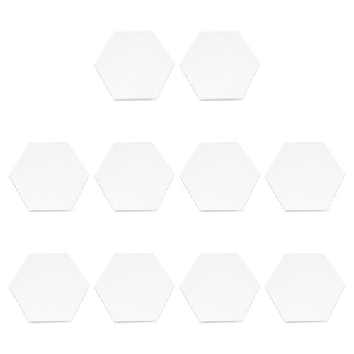 10 Pcs Acrylic Plastic Board Student Use Clear Hexagon Plates DIY ...