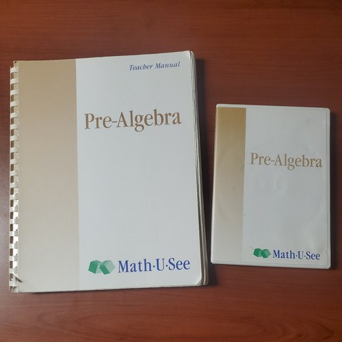 Math U See Steven Demme PRE ALGEBRA TEACHER MANUAL & DVD SET 2 | eBay