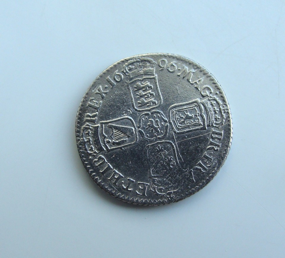William III 1697 Silver Shilling Coin - [Early Milled] | eBay UK