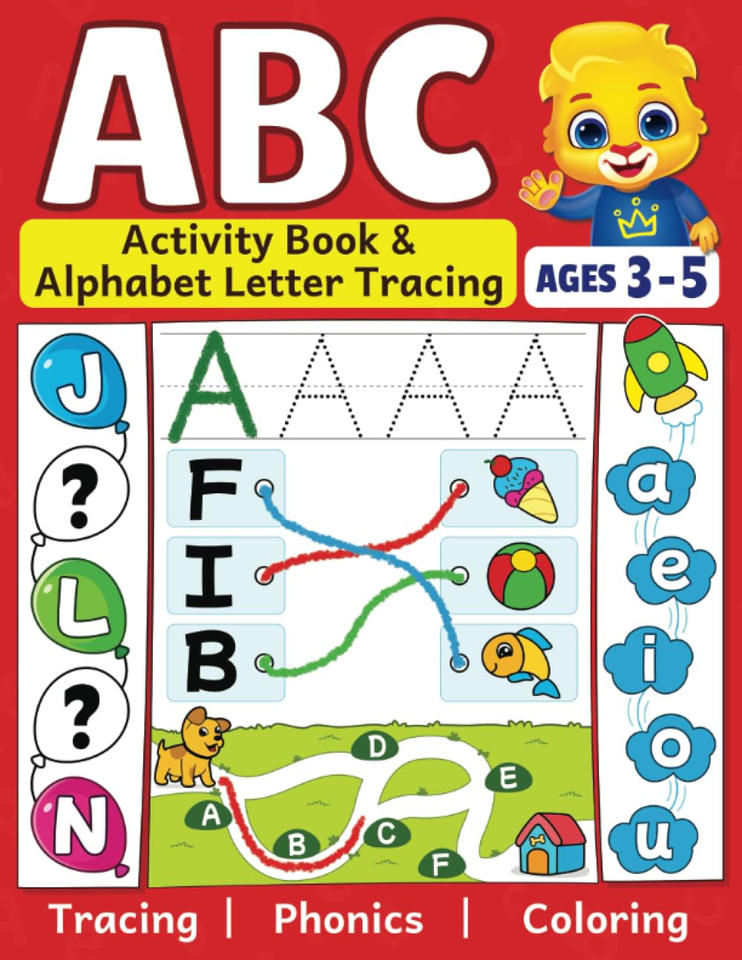 ABC Activity Book & Alphabet Letter Tracing: Fun Workbook to Color and ...