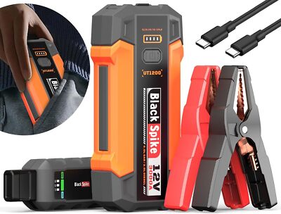 Portable Jump Starter,12,000mAh 12V Power Bank for Motorcycles, Cars ...