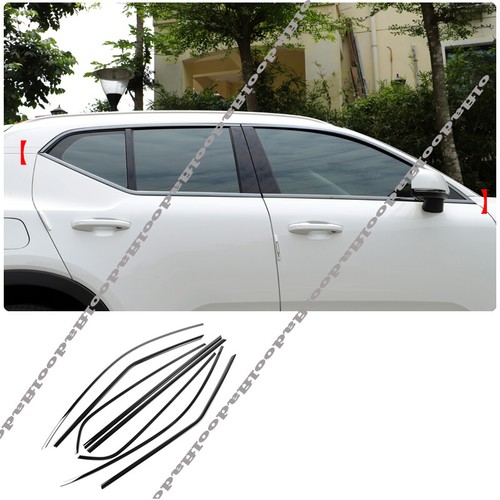 For Volvo XC40 2019-2024 Black Steel Door Window Sill Molding Trim ...