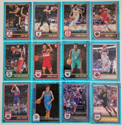 2022-23 NBA Hoops Teal Explosion Parallel Cards - LeBron Curry Giannis ...