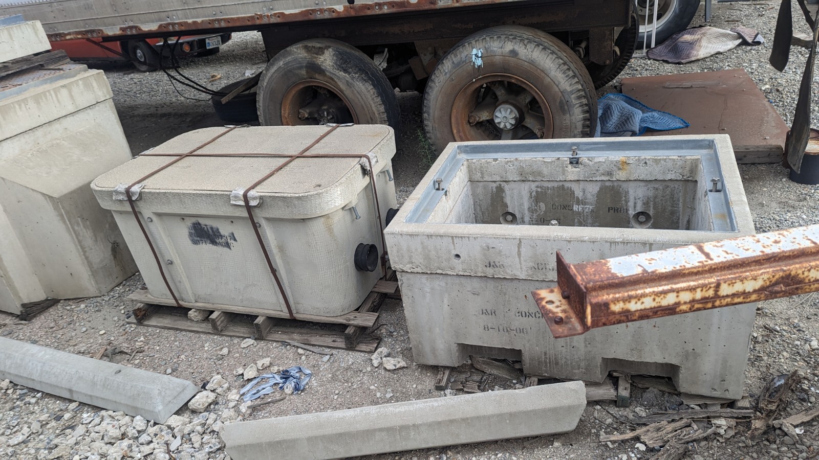 Assortment Of Underground Enclosure Vaults Handhole Electrical Pull ...