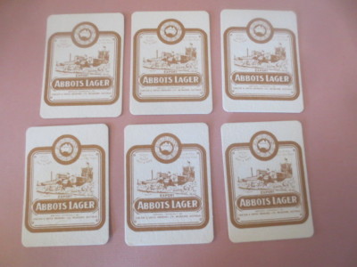 6 x ABBOTS LAGER 1980,s Issue BEER Coasters GOOD condition long | eBay