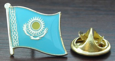 Kazakhstan Flag Lapel Hat Cap Tie Pin Badge Қазақстан Qazaqstan ...