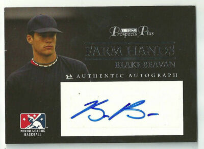 2007 Tristar Prospects Plus Blake Beavan Farm Hands Autograph Auto #FH ...