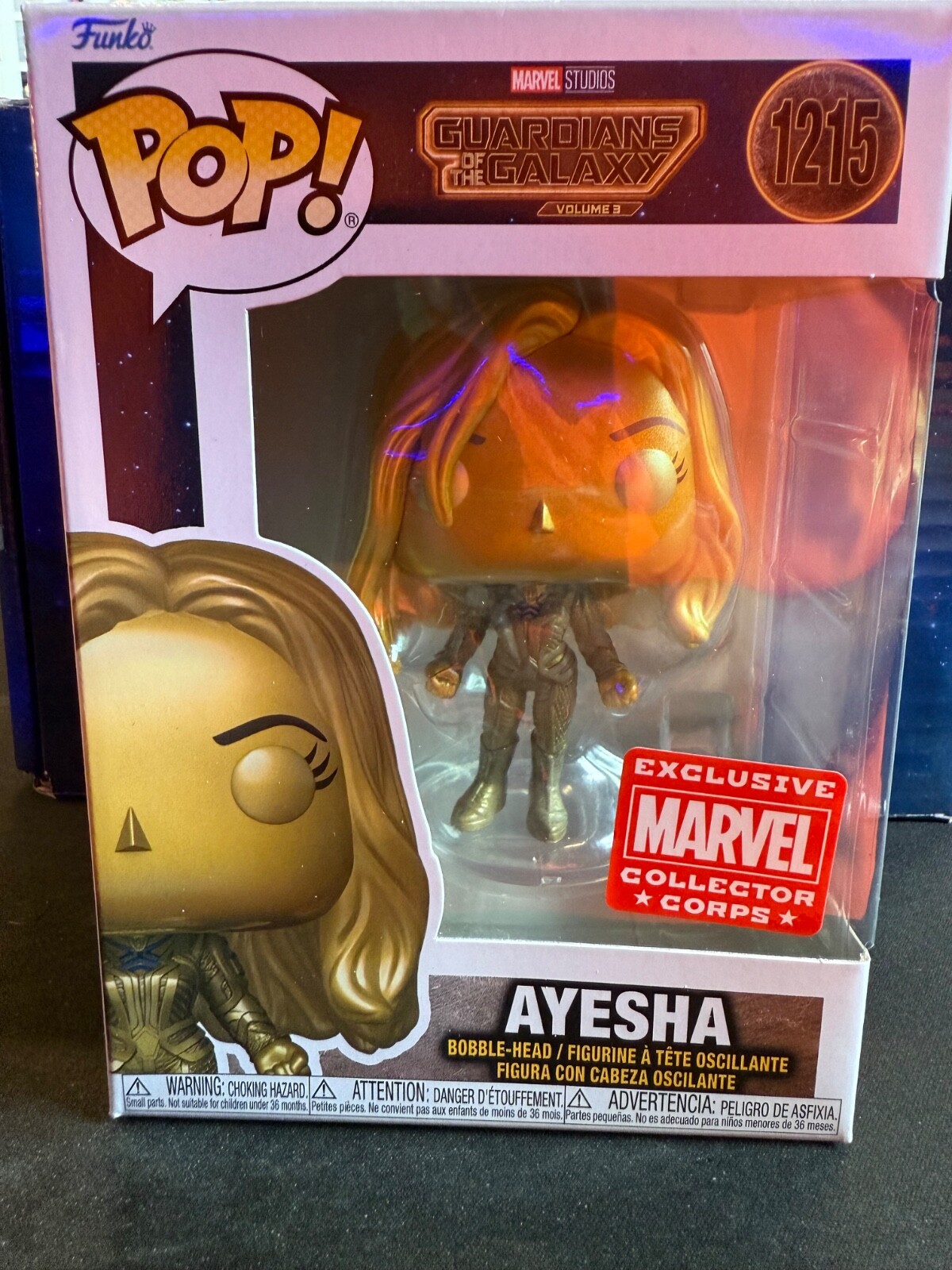 Funko Pop Ayesha Marvel Collectors Corps Exclusive #1215 Guardians of the Galaxy | eBay