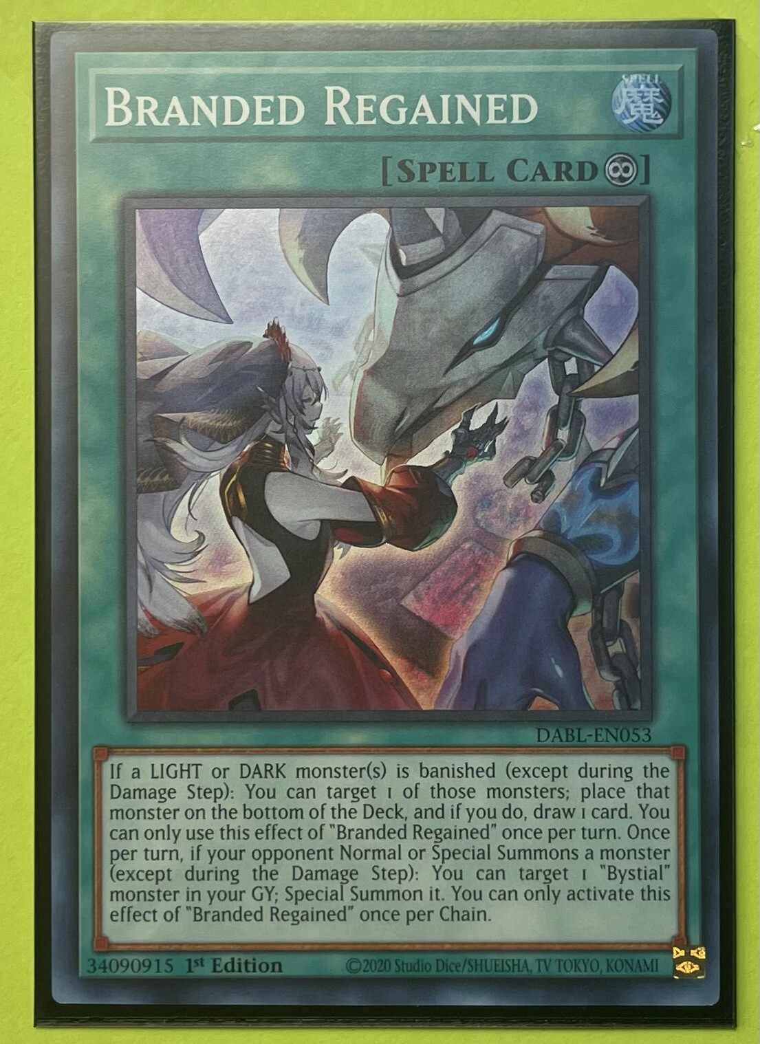 Yu-Gi-Oh! TCG Branded Regained Darkwing Blast DABL-EN053 1st Edition ...