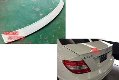 Painted BENZ W204 Sedan OEM roof spoiler + A type trunk spoiler color ...