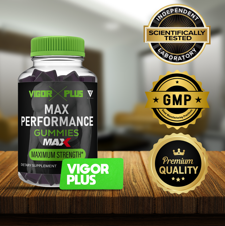 (2 Pack) Vigor Plus Max Gummies VigorPlus Max Performance (2 Month ...