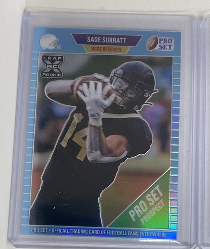 2021 Leaf Pro Set Metal Sage Surratt RC Platinum Blue /10 Wake Forest ...