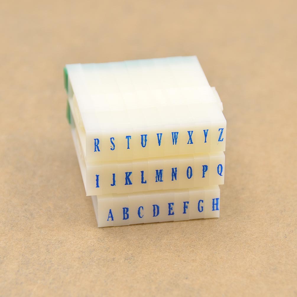 English Alphabet Letters Numbers Rubber Stamp Free Combination DIY ...