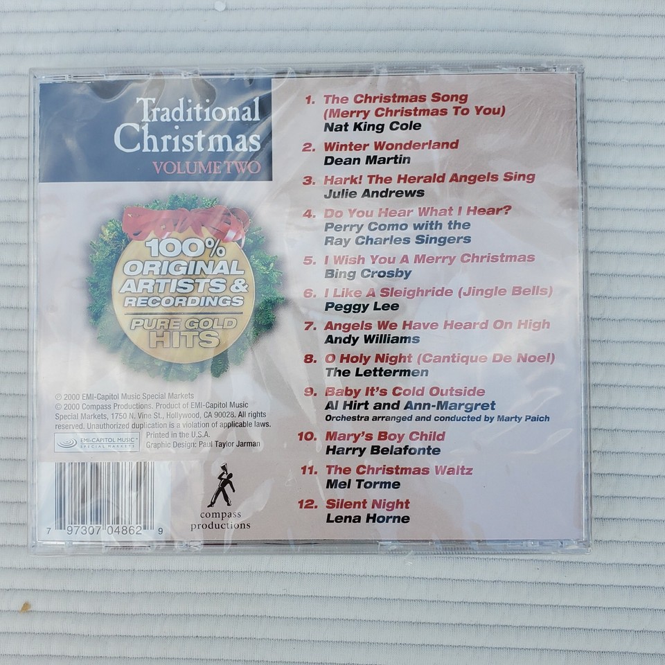 Traditional Christmas CD Volume Two Pure Gold Hits 2000 New Sealed ...