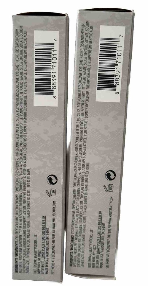 Lot For 2 MALLY Perfect Prep Poreless Primer With Pump ~ 2 x 1.0oz NIB ...