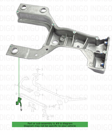 OEM JAGUAR XF RIGHT RADIATOR SUPPORT BRACKET T2H49549 GENUINE | eBay
